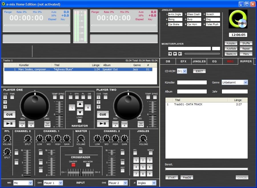 e-mix DJ Software Home Edition - Download von heise.de