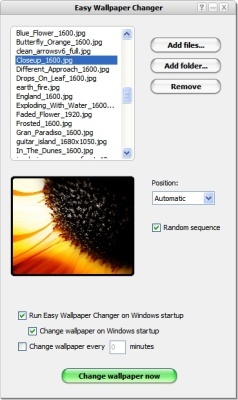Easy Wallpaper Changer - Gratis-Download von heise.de
