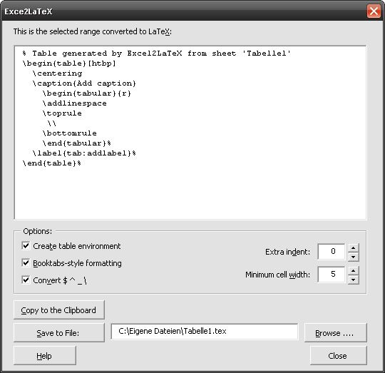 Excel2LaTeX - Gratis-Download von heise.de