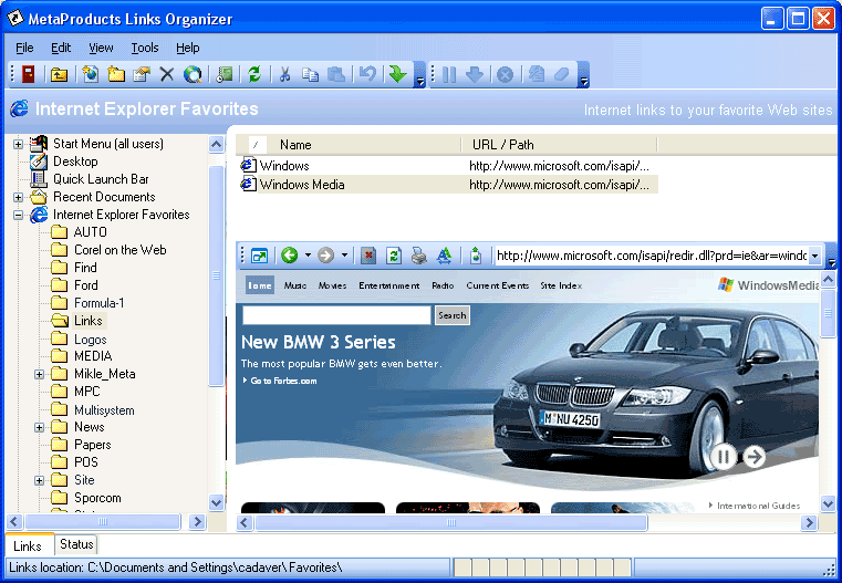 Links Organizer - Vollversion | Heise
