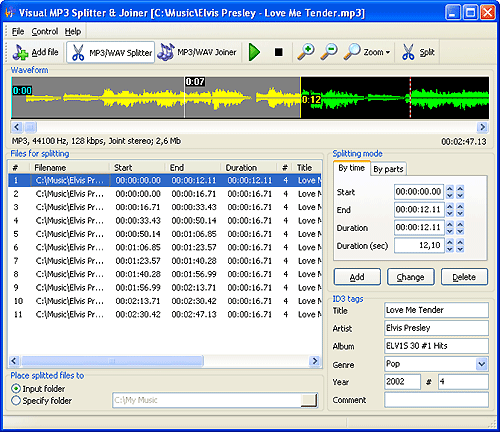 Visual MP3 Splitter & Joiner - Download | Heise